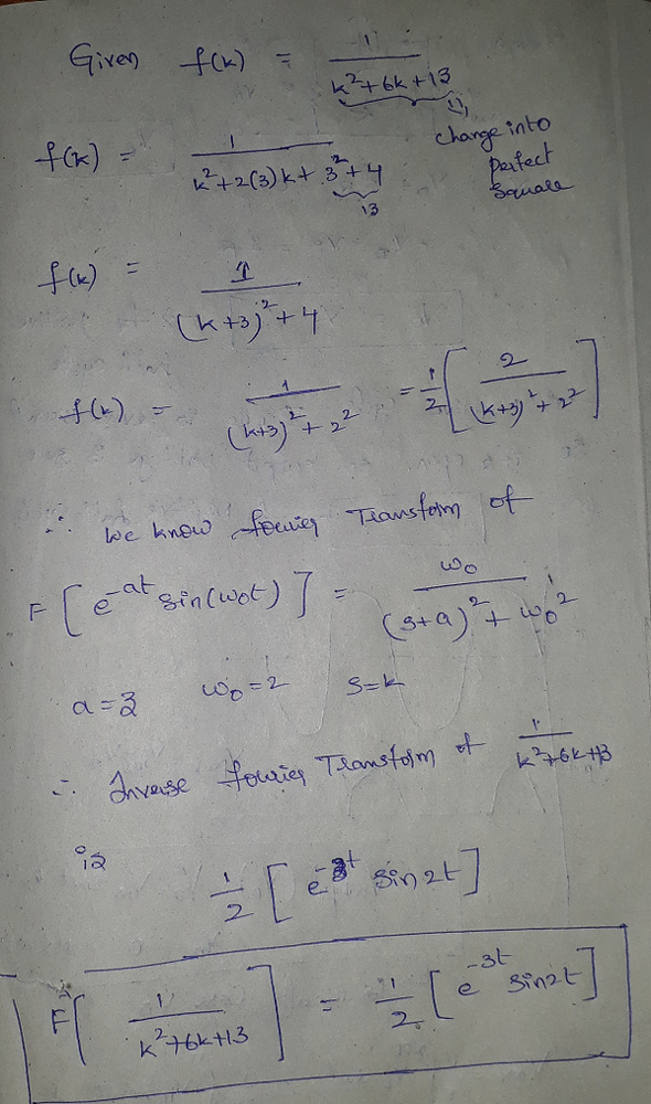 Use the table of Fourier transforms, and Fourier transform properties ...
