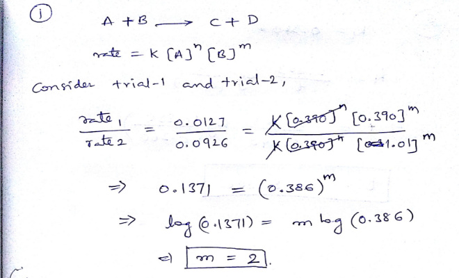 Using The Given Data Calculate The Rate Constant Of This Reaction 