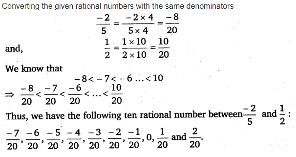 Find Ten Rational Numbers Between 2 5 And 1 2 CBSE Class 8 Maths Learn CBSE Forum