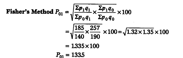 Calculate Weighted Aggregative Price Index From The Following Data 